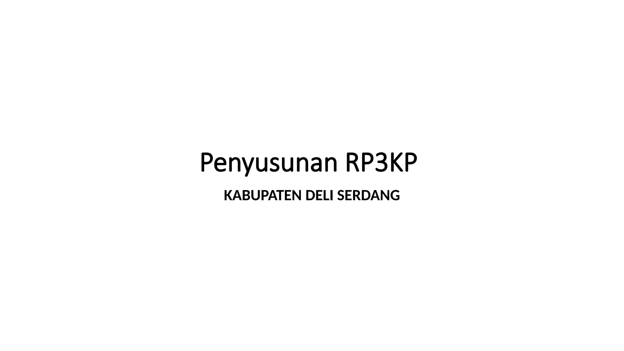 kordinasi balai2024 penyusunan RP3KP DSD | PPT