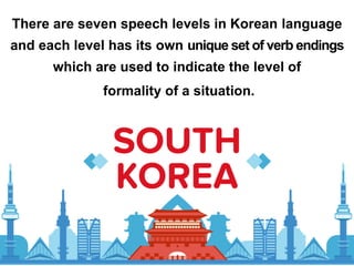 Korean speech levels | PPTX | Style & Fashion
