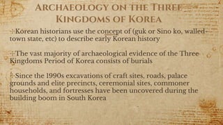 History of Korea-3 kingdom system | PPTX