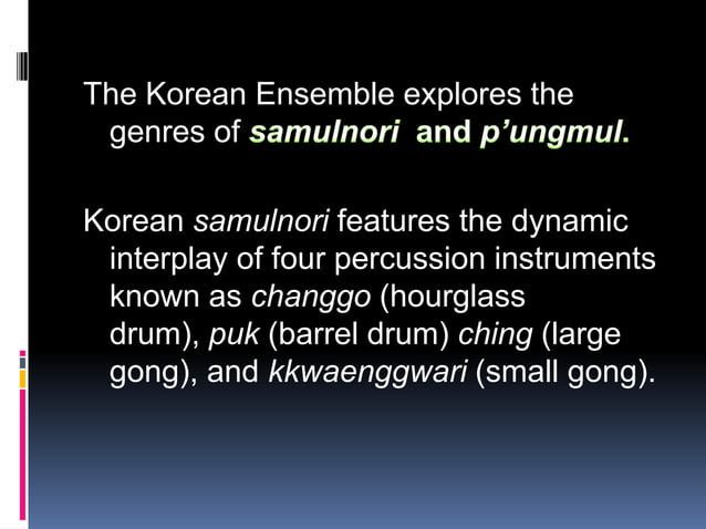 Music of Korea | PPTX | Music | Entertainment