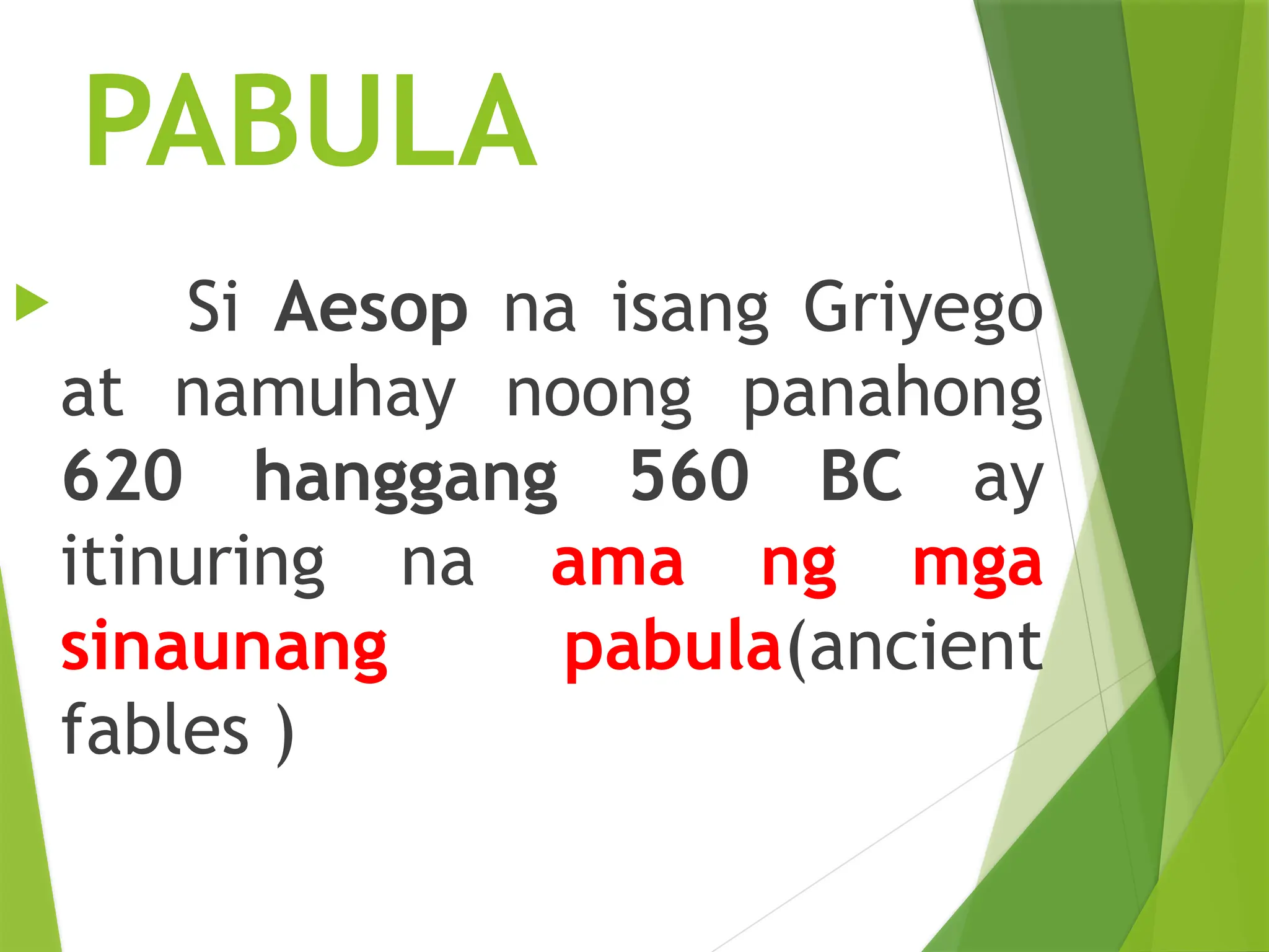 KOREA Filipino 9 Ikalawang Markahan Pabula | PPTX