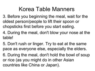 Korea ppt-korean etiquette and names | PPT