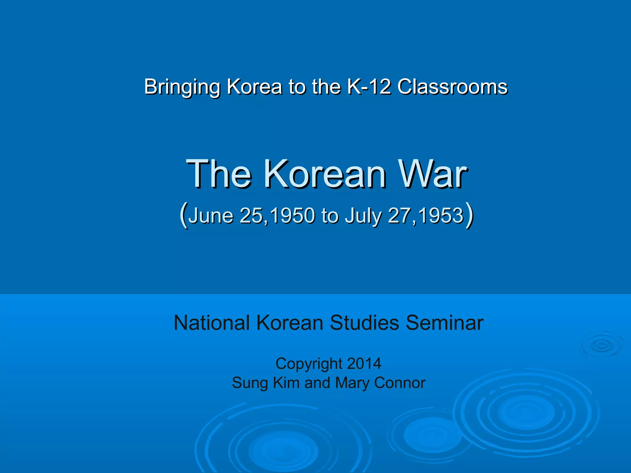 Korea ppt-korean war | PPT