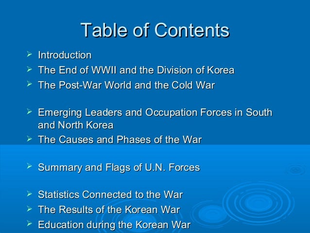 Korea ppt-korean war