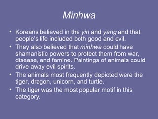 Korea ppt-minhwa-korean folk art | PPT