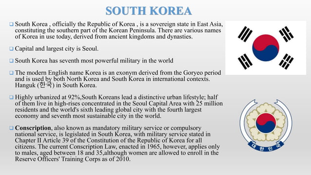 Korea (korean psychology ) final | PPTX | War and Conflicts