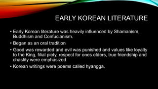 Korean literature | PPTX