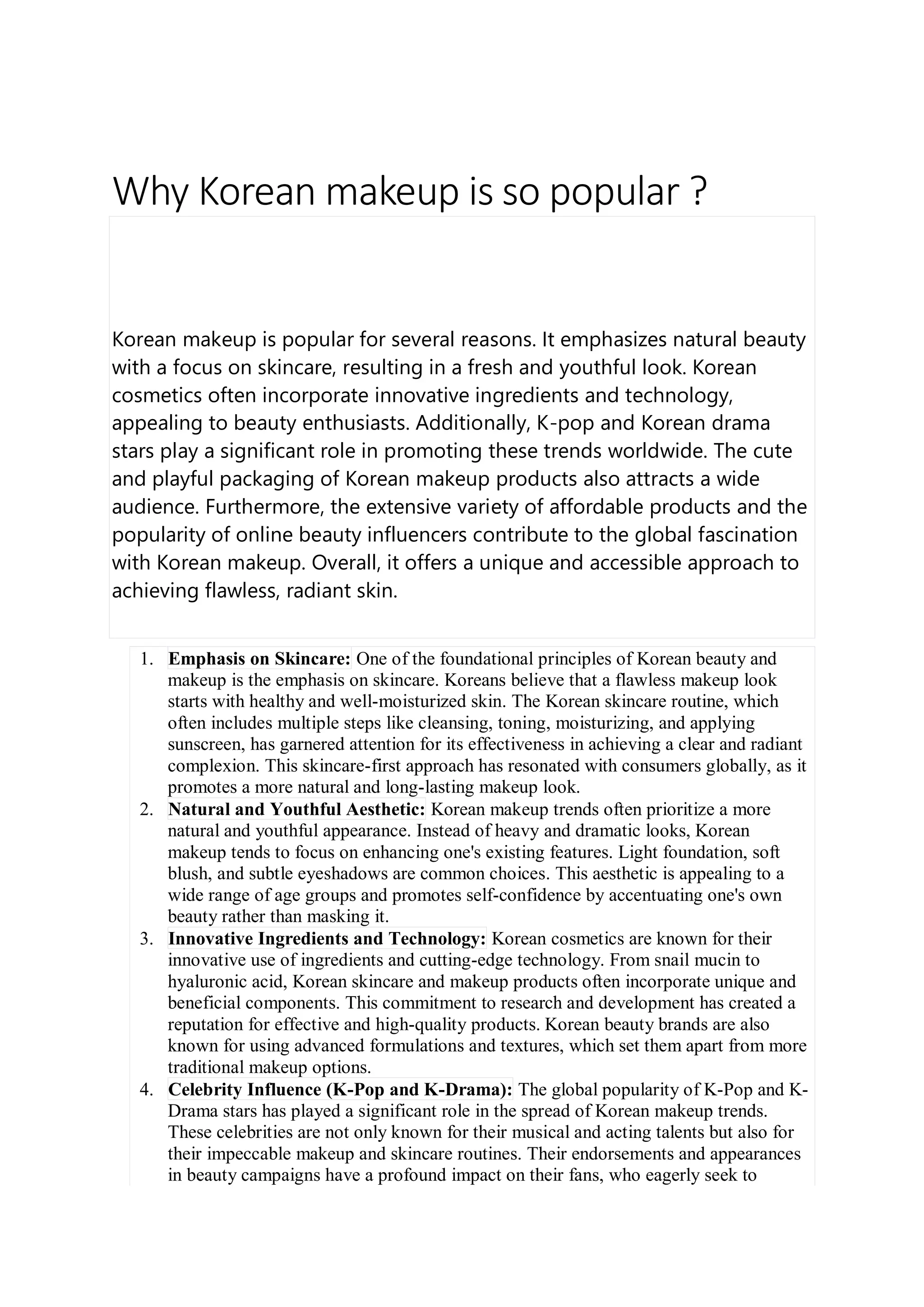 Korean makeup | PDF