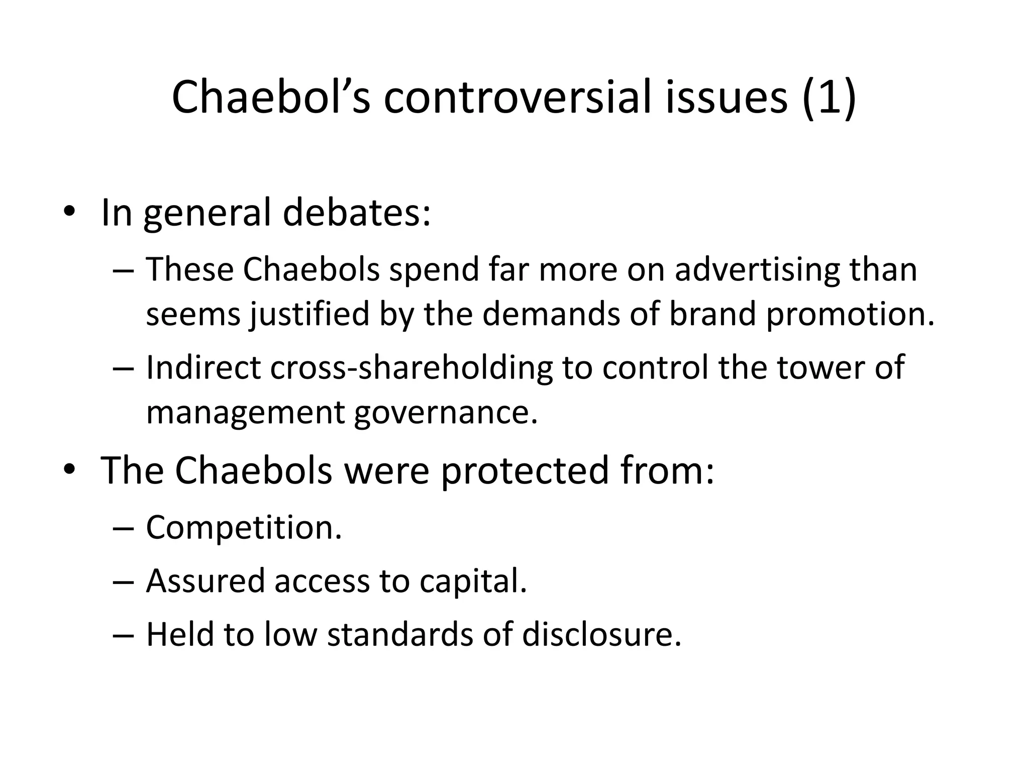 South Korean Chaebol ethics | PPTX