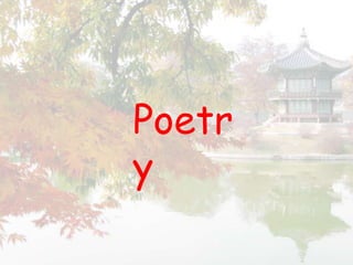 Korean culture and poetry | PPTX
