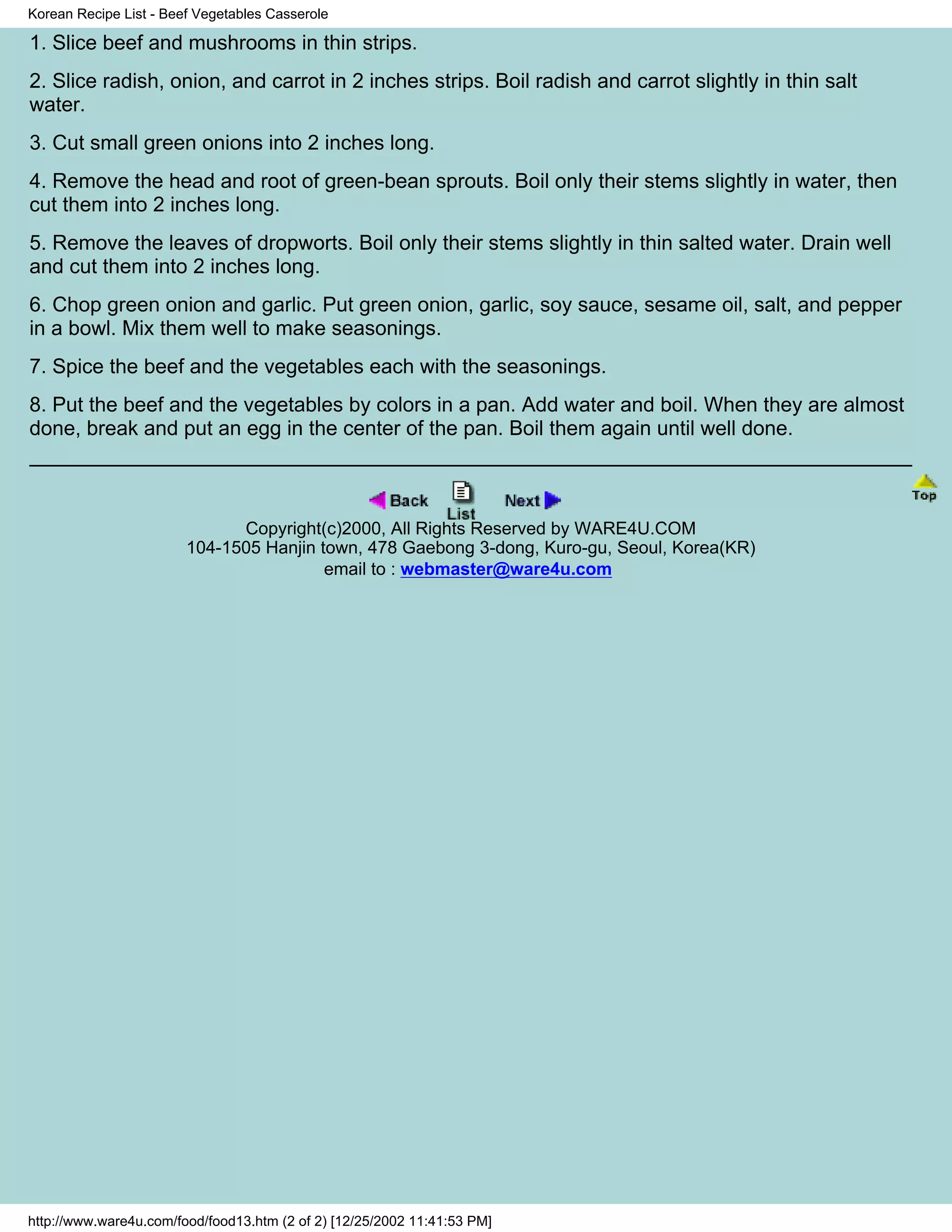 Korean food recipes | PDF