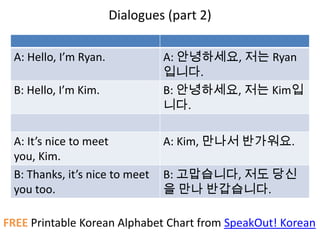 Korean greetings and introductions | PPTX