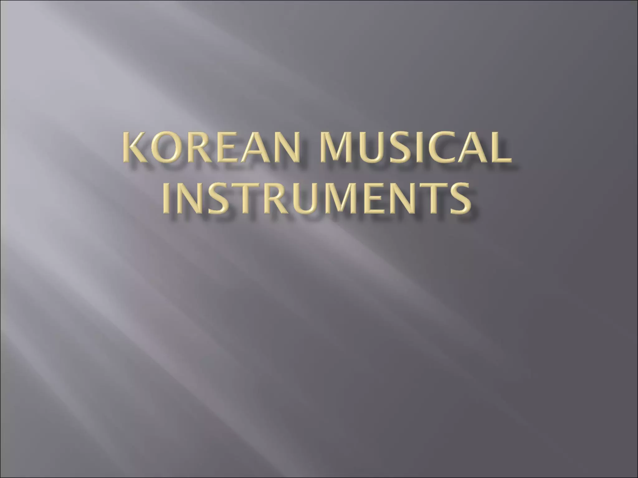 Koreaninstruments | PPT