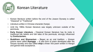 Korean Literature | PPTX