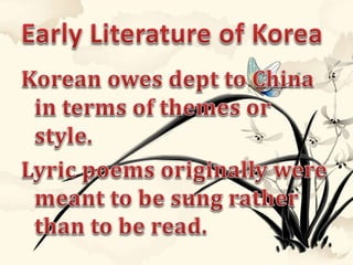 Korean Literature | PPT