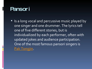 Korean music | PPT