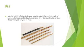 KOREAN MUSICAL INSTRUMENT.hvjcgfcxhgztgzdpptx | PPTX
