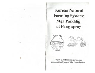 Korean Natural Farming System | PDF