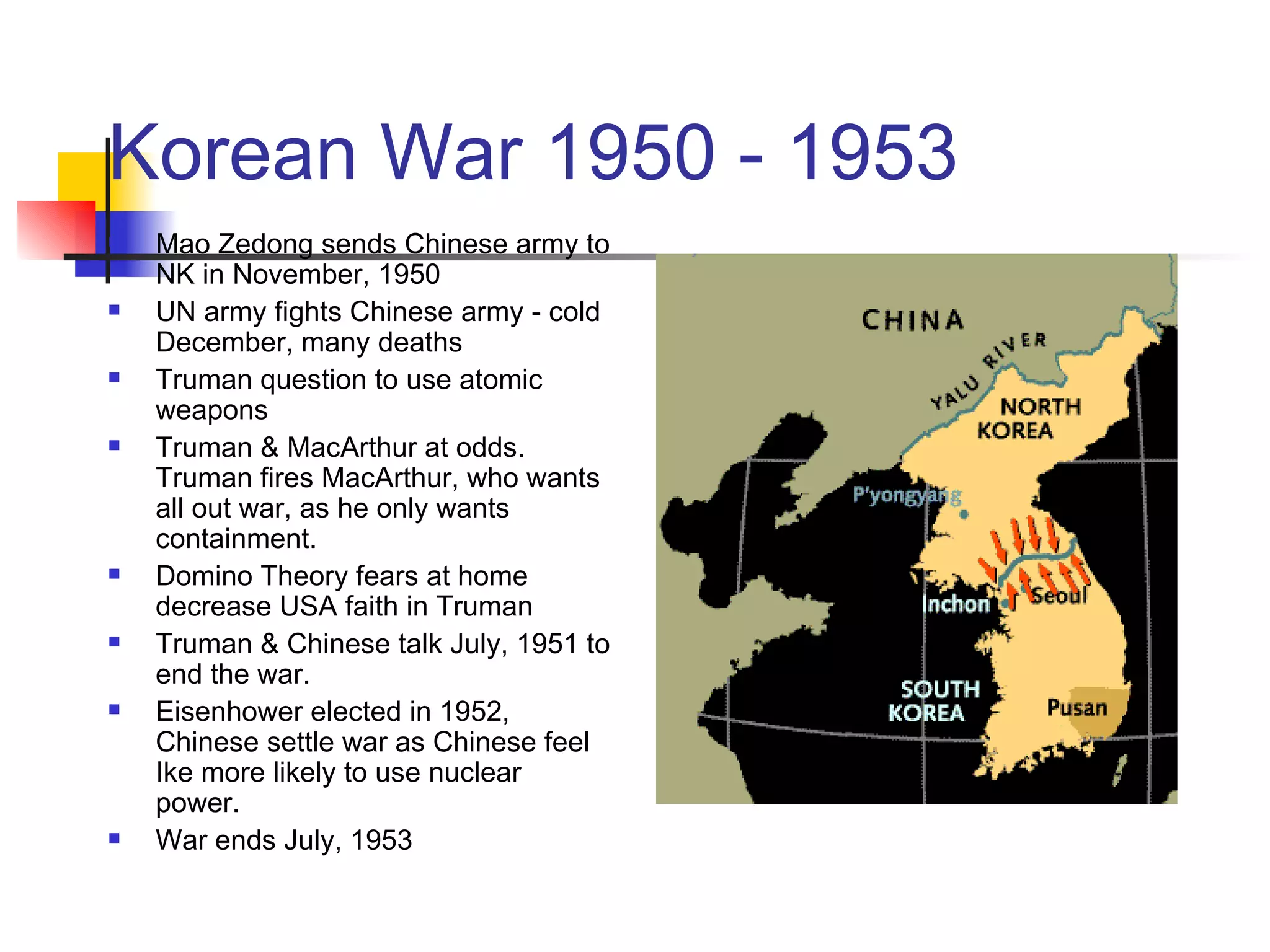 APUSH Korean War and Eisenhower Foreign Policy | PPT