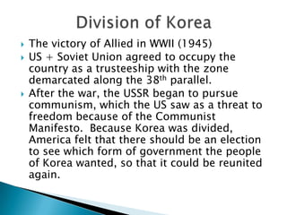 Cause and effect of Korean war | PPT