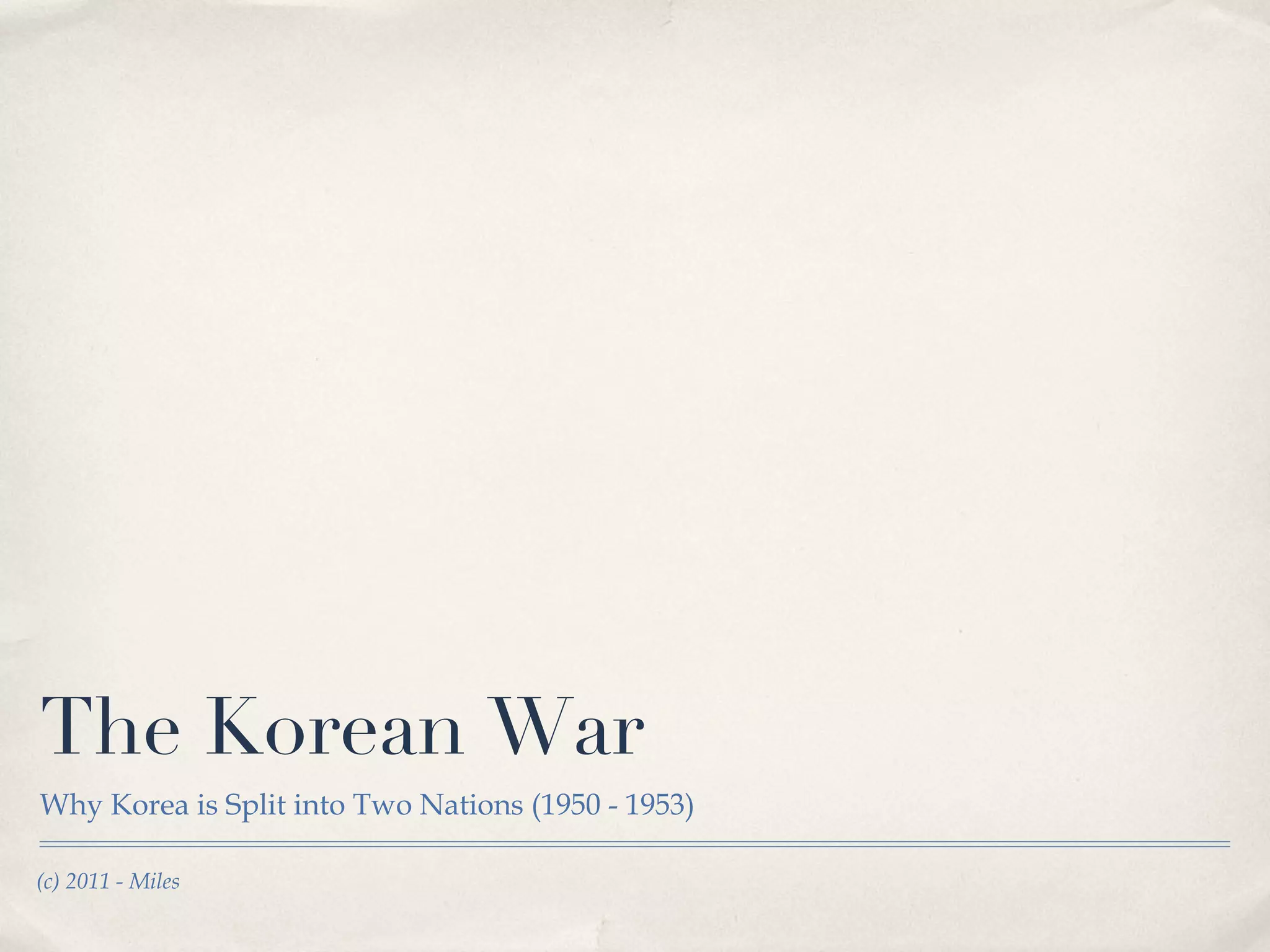 Korean war (ppt) | PPT