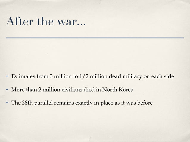 Korean war (ppt) | PPT | War and Conflicts