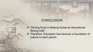Ancient Korean Education System PPT | PPTX