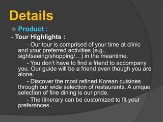 Korea surgery tour | PPTX