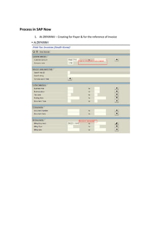 Korea tax bill process -SAP | PDF