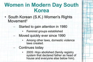 Women in South Korea | PPT