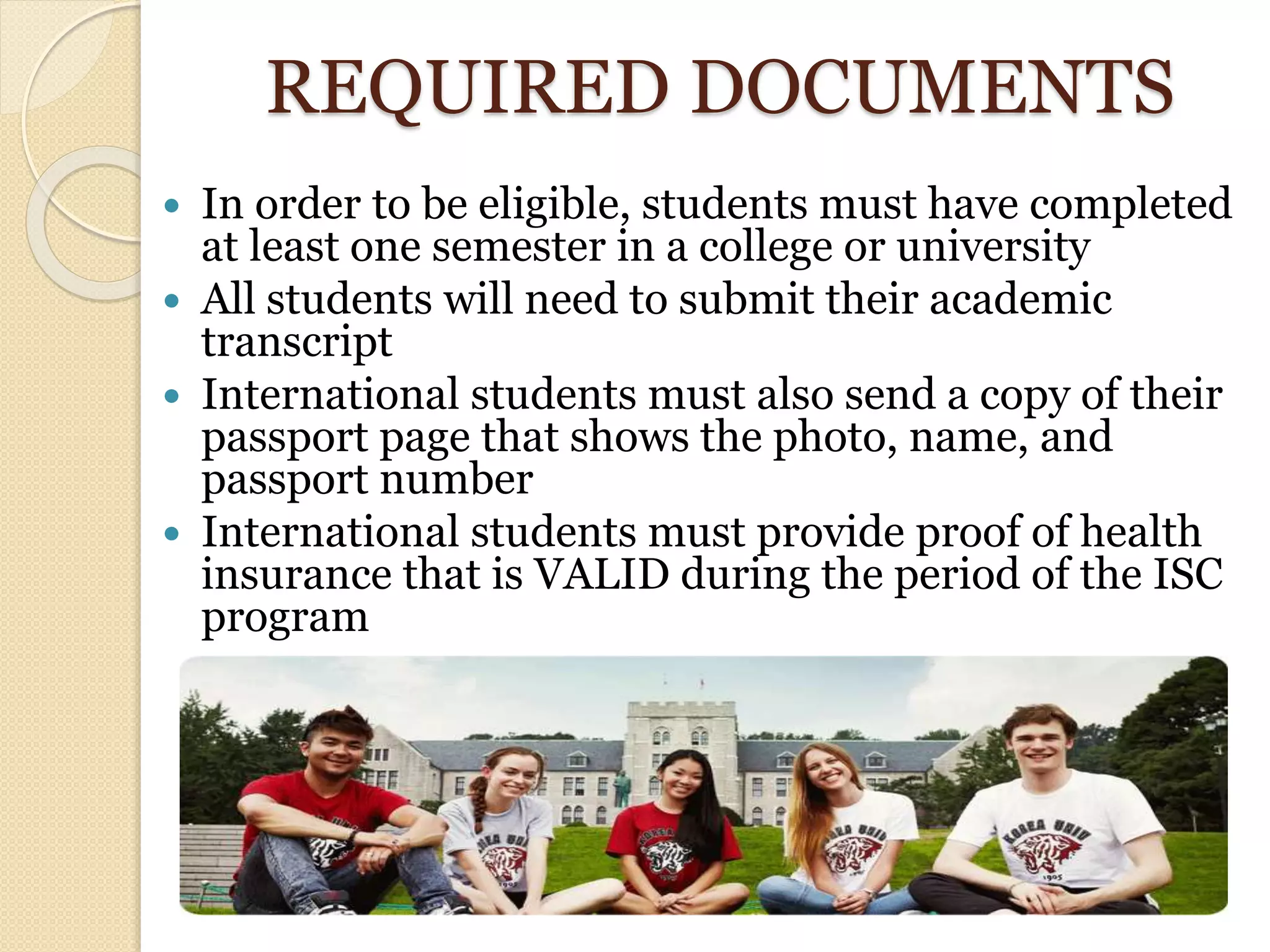 Korea University ISC Presentation | PPTX