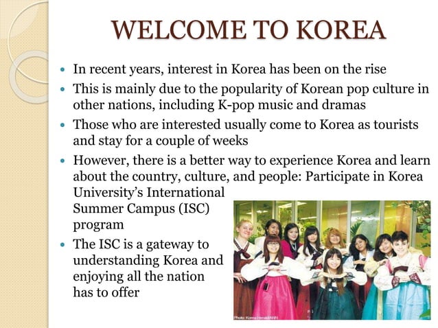 Korea University ISC Presentation | PPTX