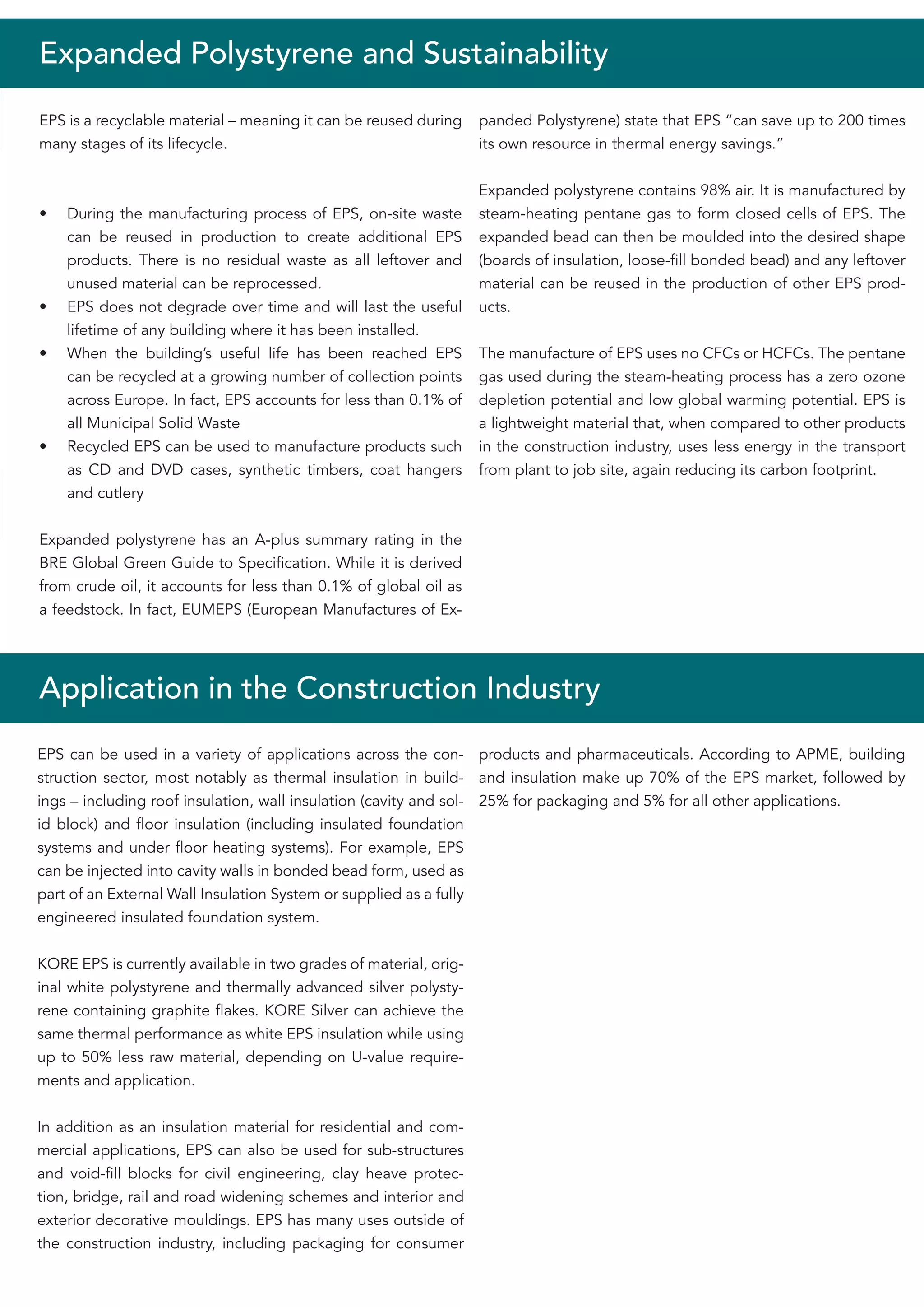 Technical Features of Expanded Polystyrene (EPS) Insulation | PDF