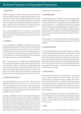 Technical Features of Expanded Polystyrene (EPS) Insulation | PDF