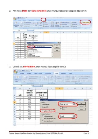 Korelasi dan regresi | PDF