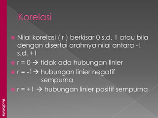 Korelasi dan regresi linier | PDF