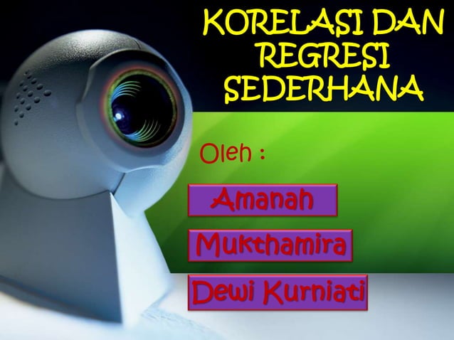 Korelasi dan regresi ppt | PPTX