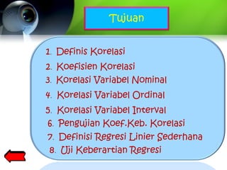 Korelasi dan regresi ppt | PPTX