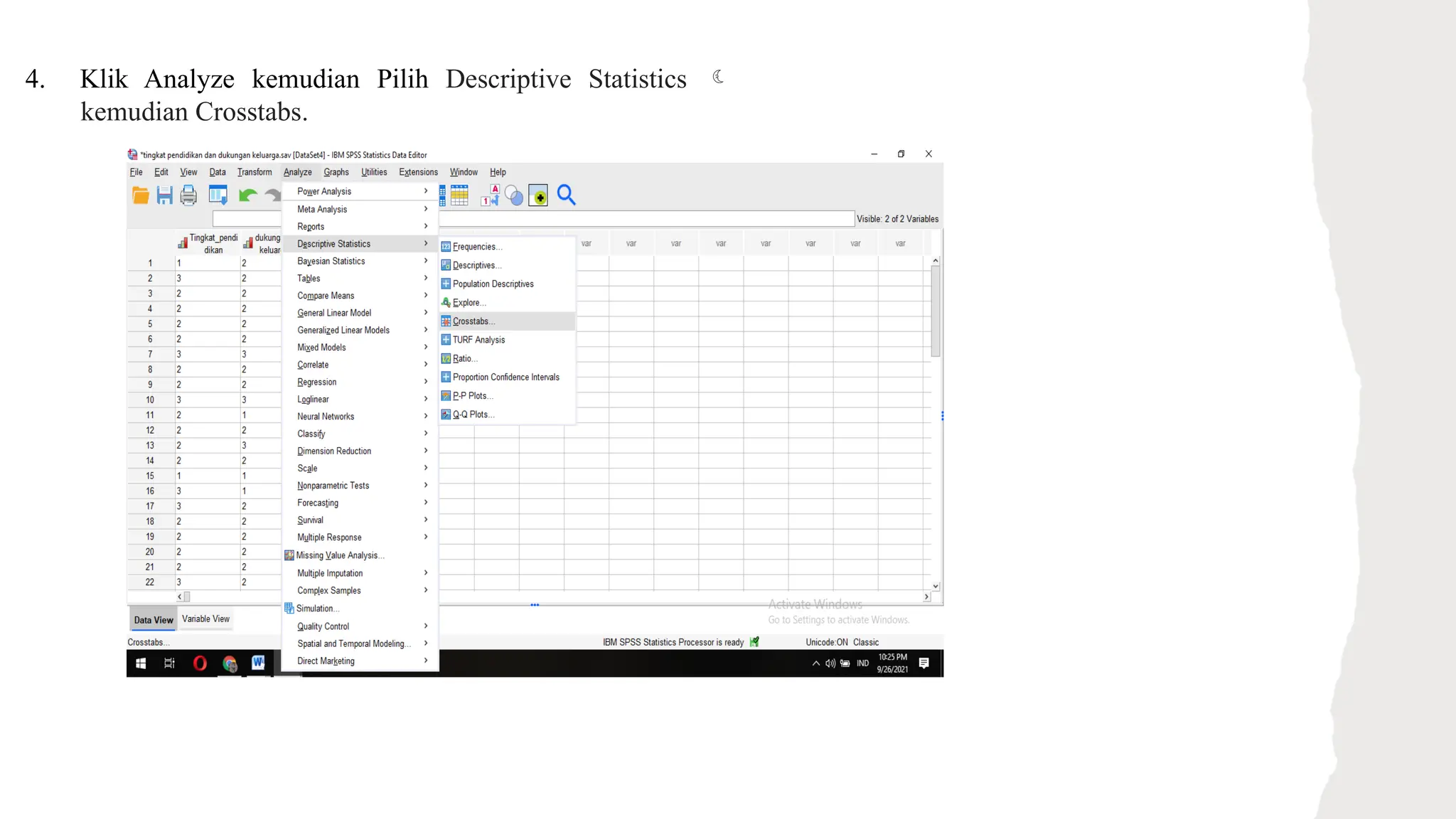 Presentase Uji korelasi Gamma Matkul Biostatistik | PPTX
