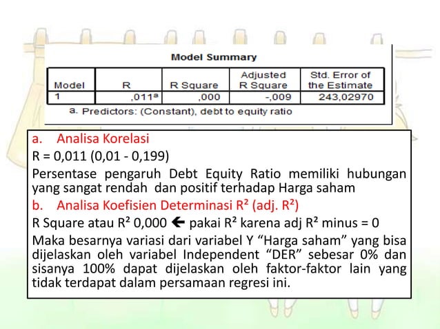 Korelasi, simple regression dan multiple regression | PPTX