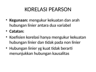 UJI STATISTIK KORELASI SPEARMAN PEARSON.pptx