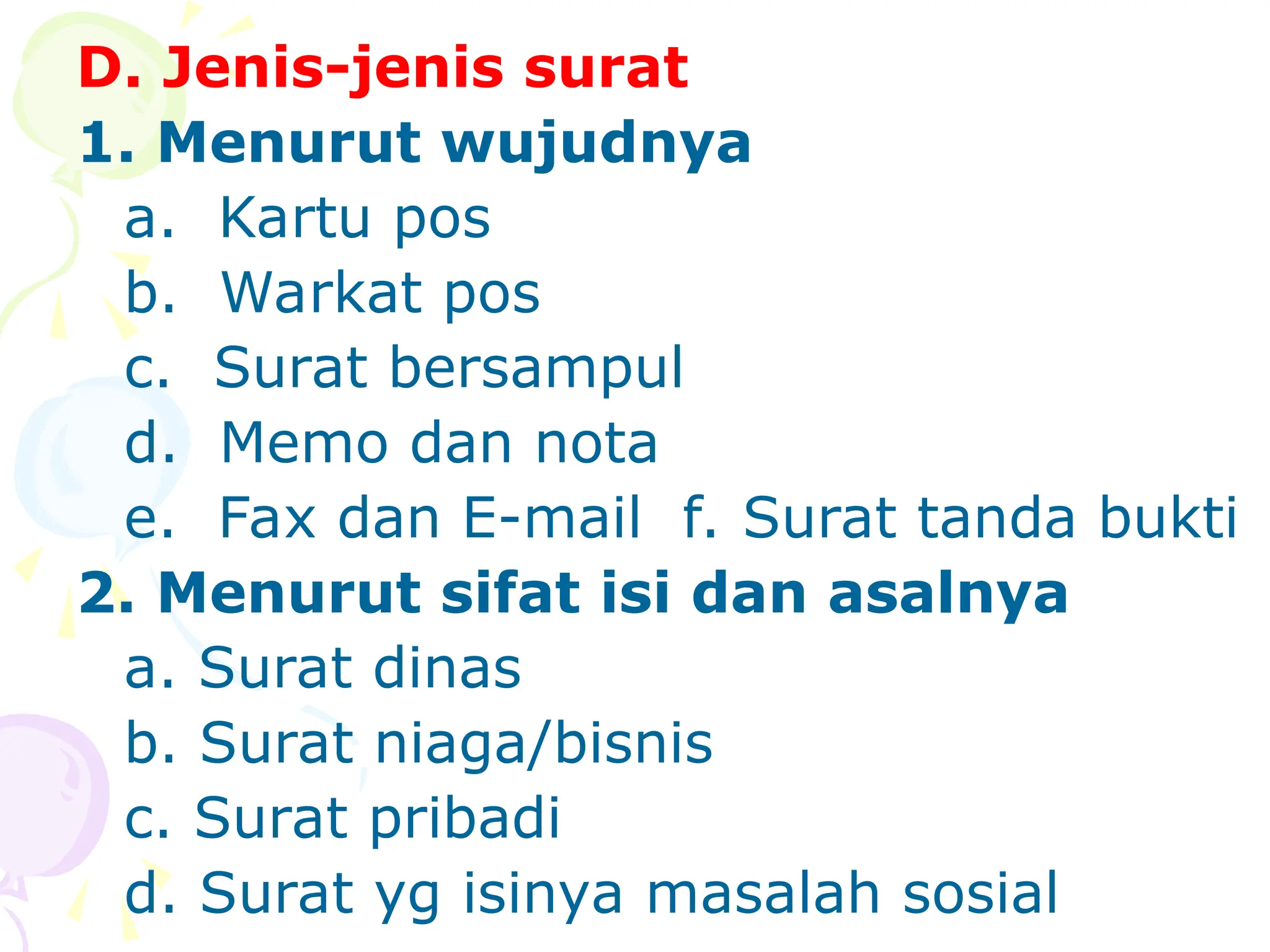 Korespondensi - Tata cara Surat Menyurat | PPT