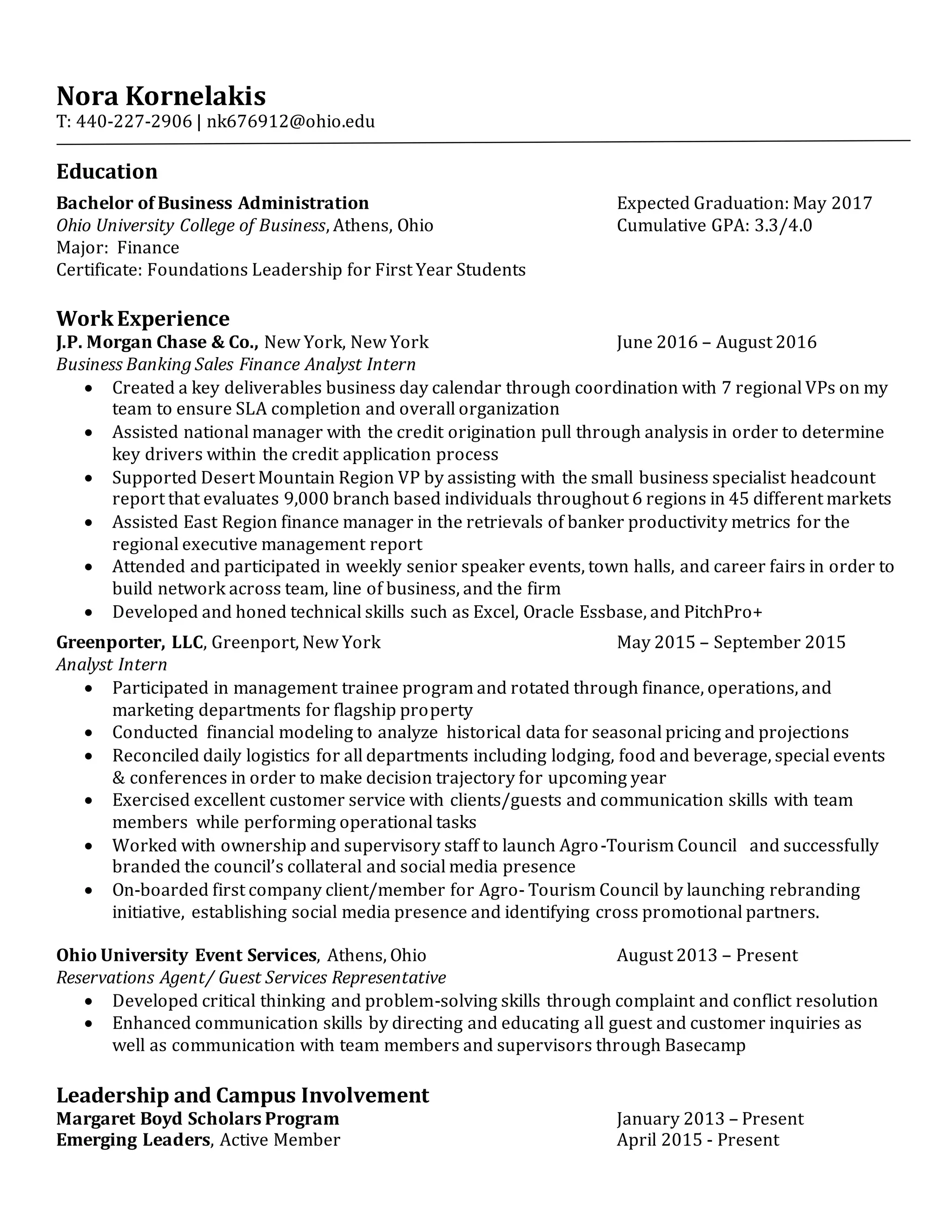 Kornelakis, nora. resume | PDF