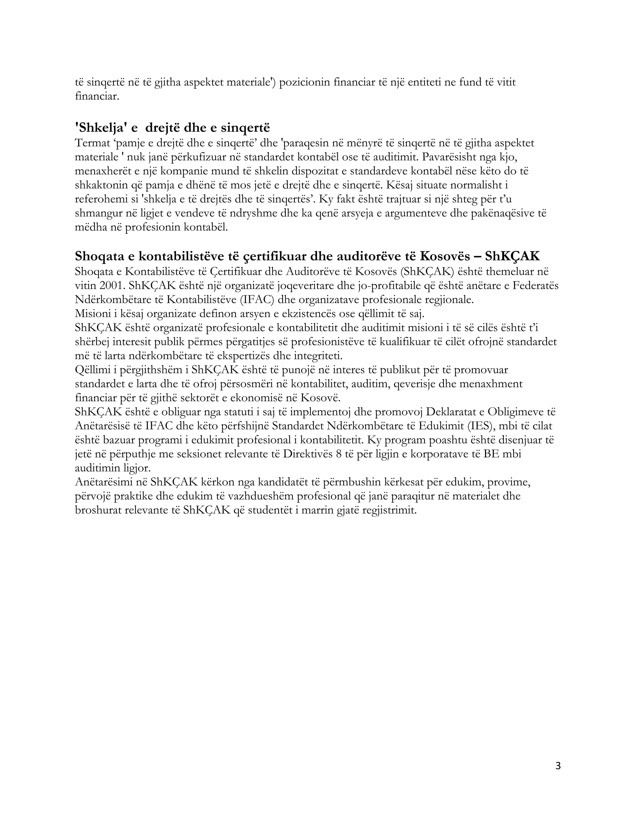 Korniza rregullative - konventat kontabel | PDF