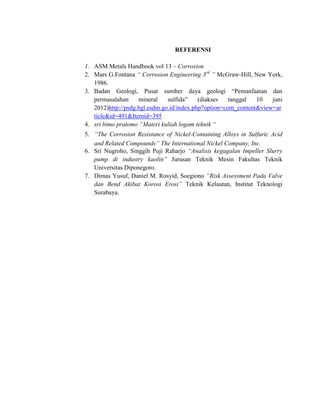 Korosi erosi pada pump impeller | DOCX