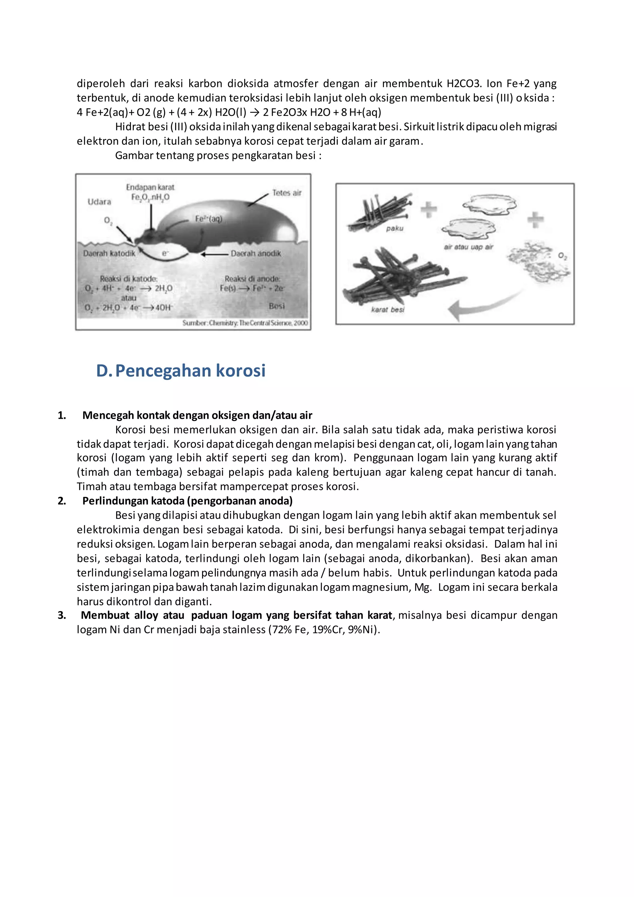 Korosi pada besi | DOCX