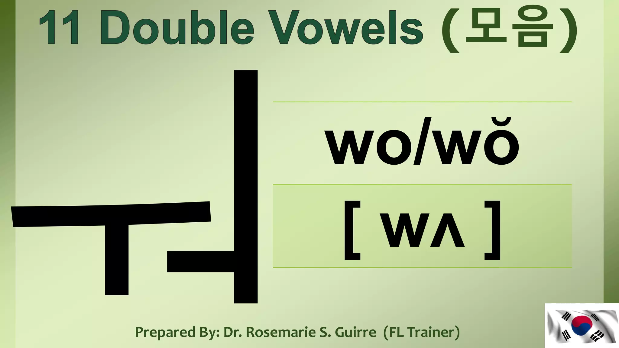 Korphil Infosheet2 : Consonants and Vowels 자음과 모음 | PPTX