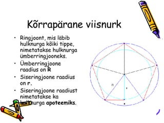Korrapärased hulknurgad...s2008 | PPT
