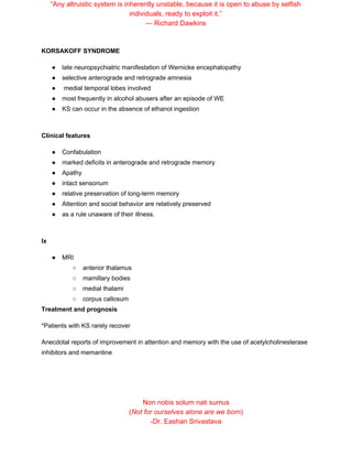 Korsakoff syndrome | PDF