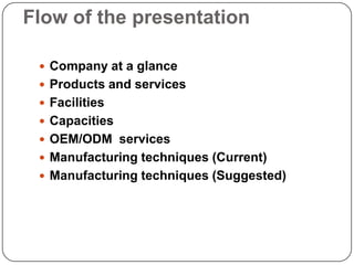 Operations management - Kortek electronics (india) pvt | PPTX